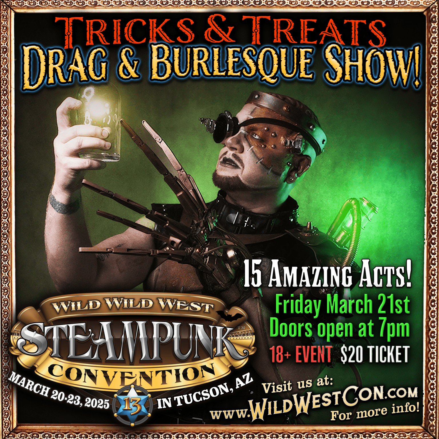 Convention Passes for WWWC13 - Wild Wild West Steampunk Convention